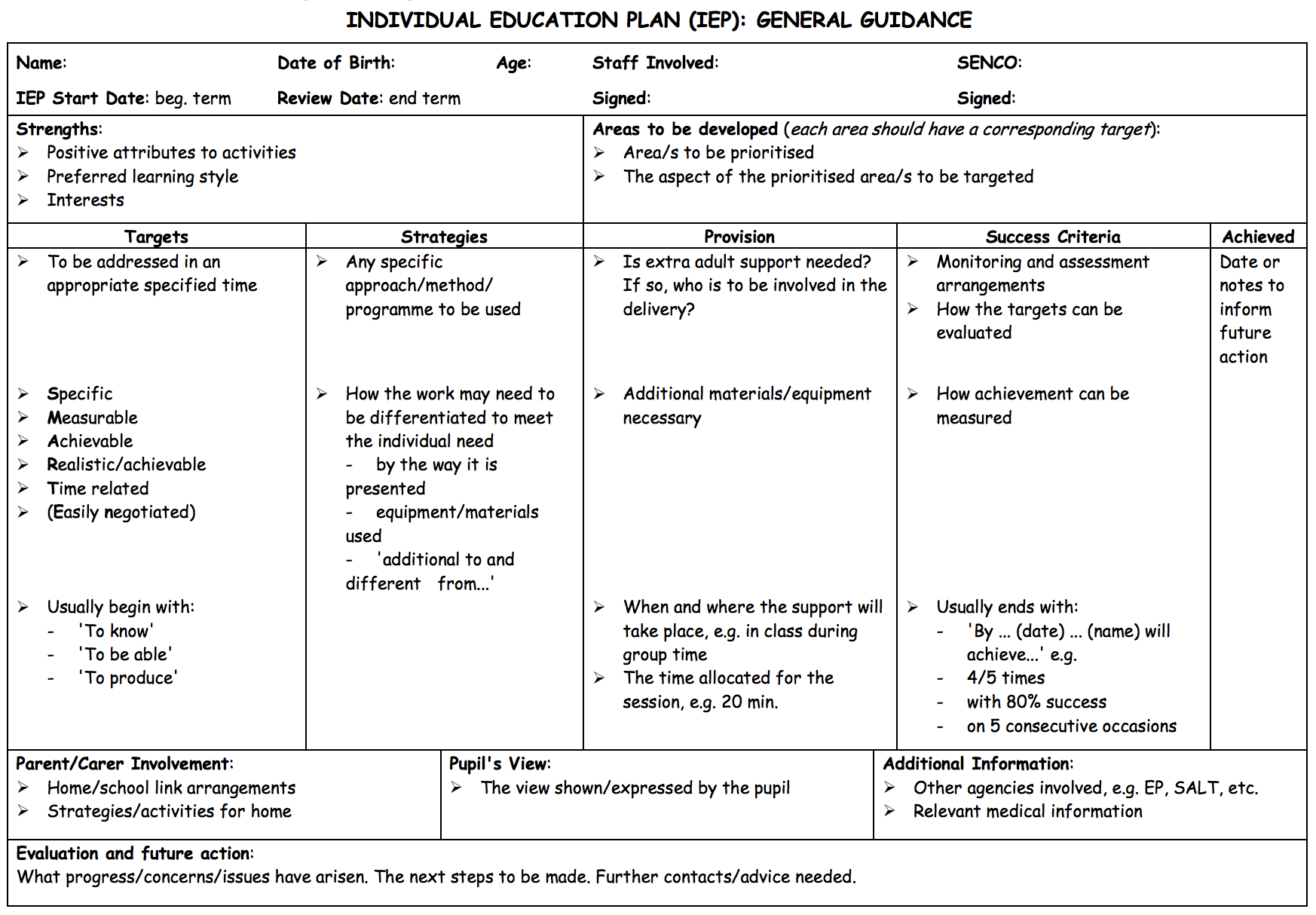 Additional Needs – St Julians Primary School