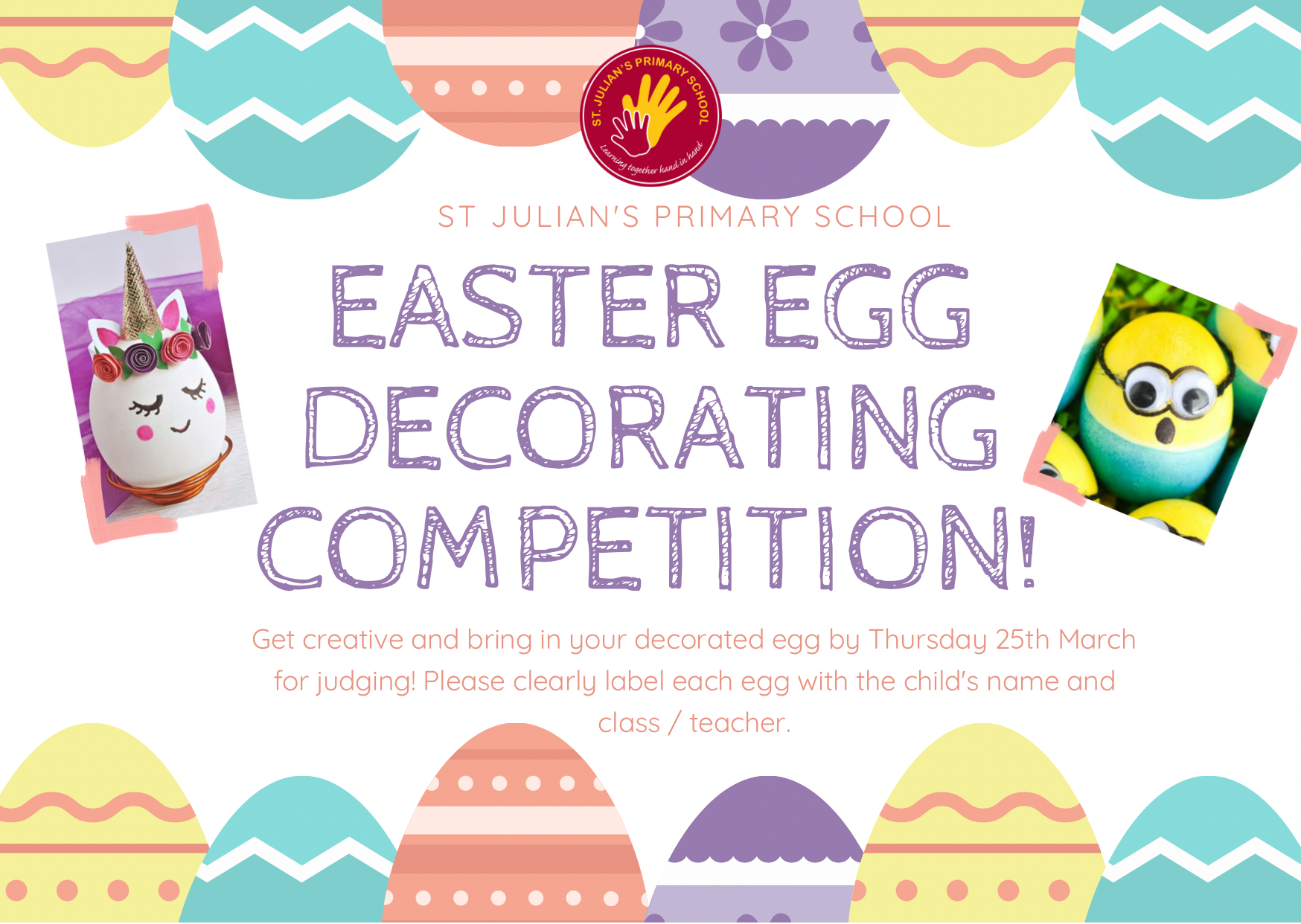 Easter Egg Decorating Competition – St Julians Primary School